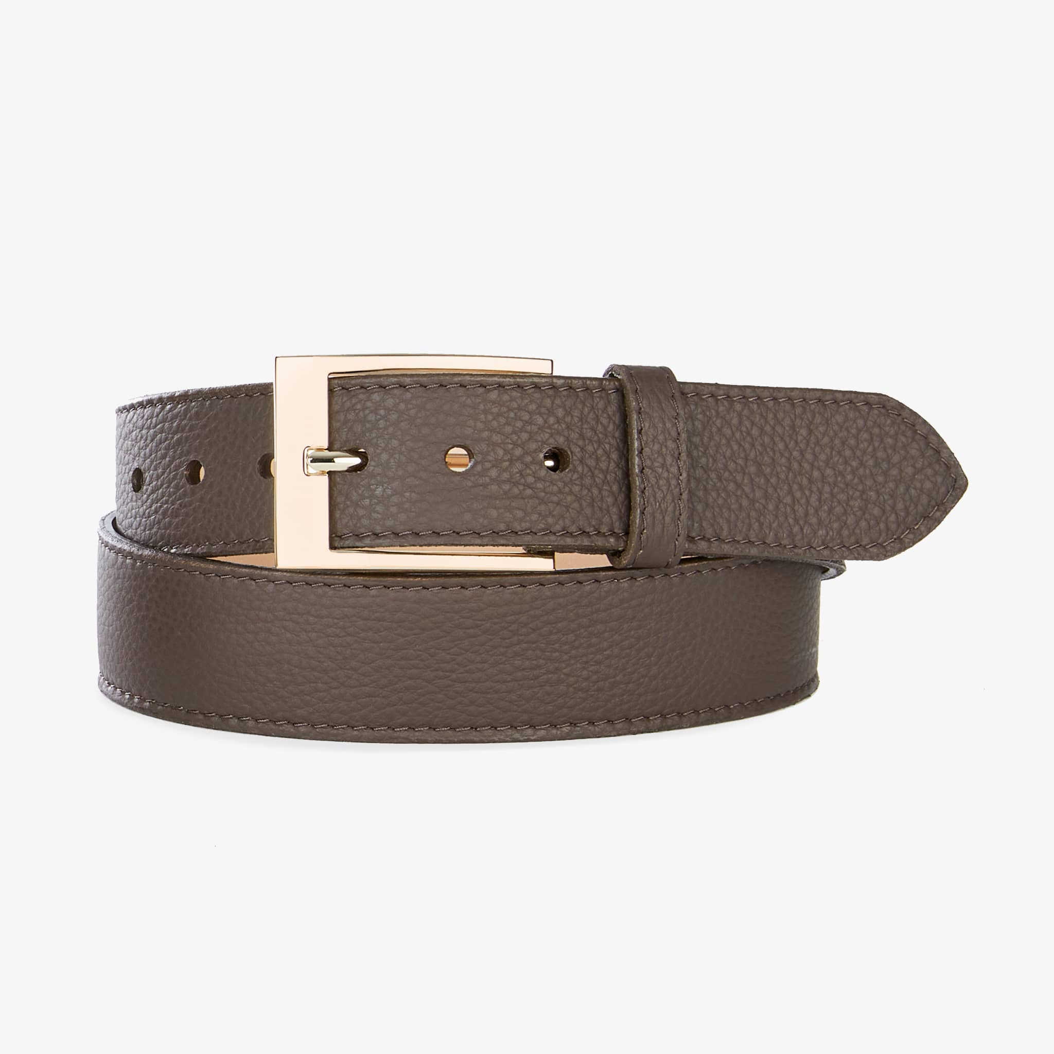 Birget Pebbled BRAVE Leather Belt -- Custom Made for You