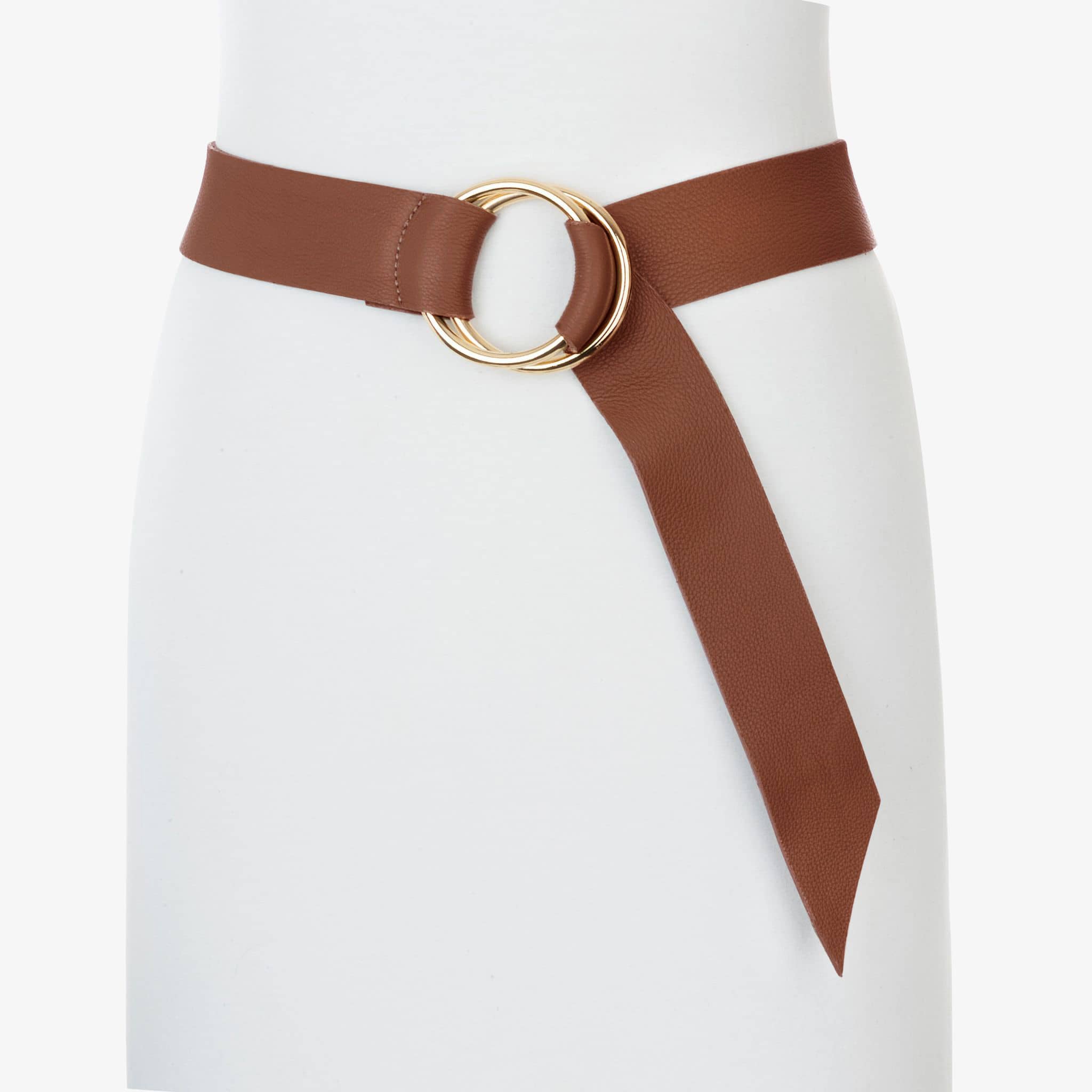 Cilena Pebbled BRAVE Leather Belt -- Custom Made for You