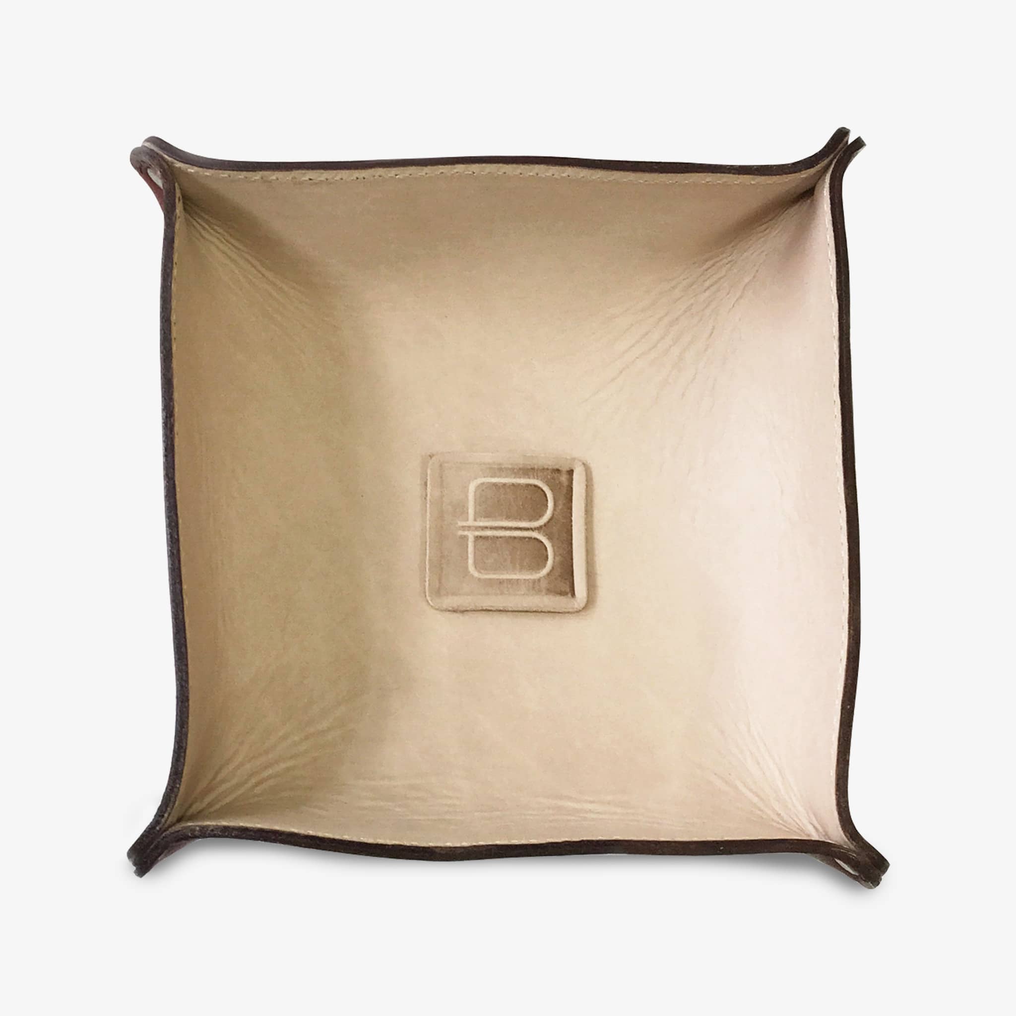 Leather Catch-All Tray 5.5W x 5.5H | BRAVE Leather -- Custom Made for You